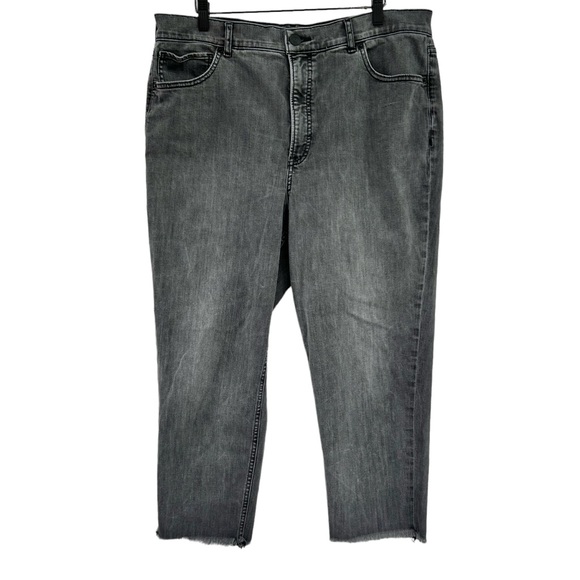 Express | Jeans | Express Grey Super High Rise Mom Crop Jean 6 | Poshmark